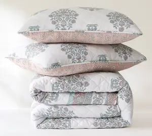 LUSH DECOR Sofia Flower Reversible Quilt 6-pc S Et Full/queen
