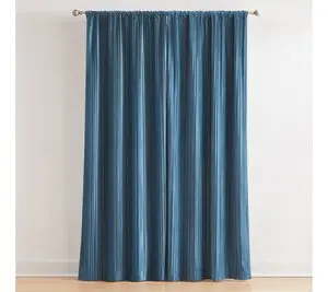 LUSH DECOR Glam Pleated Velvet Light Filtering Indow Curtains