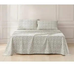 LUSH DECOR Zara Floral Block Cotton Sheet 4-piece Set King - One-color