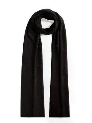 Fabiana Filippi Sequin-embellished Ribbed Scarf - Black