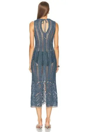 Rabanne Crochet Lurex Dress