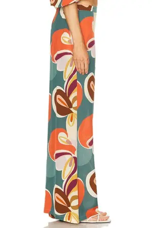 ADRIANA DEGREAS Floral Wide Leg Pant - Unique