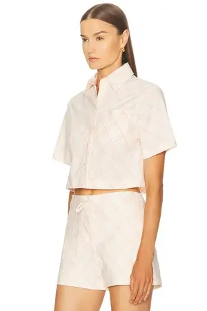 Burberry Cropped Button-up Top