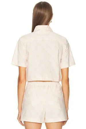 Burberry Cropped Button-up Top