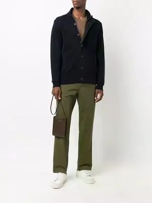Barbour High-neck Wool Cardigan