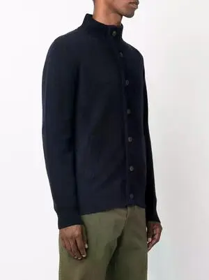 Barbour High-neck Wool Cardigan
