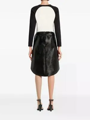 COURREGES Circle Contrast T-shirt - Neutrals