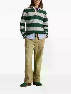 Polo Ralph Lauren Striped-pattern Long-sleeve Polo Shirt