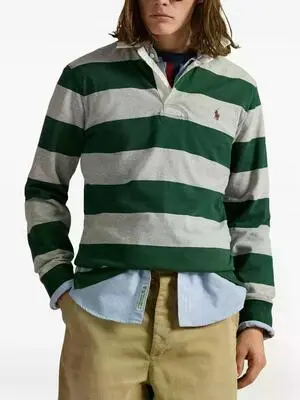Polo Ralph Lauren Striped-pattern Long-sleeve Polo Shirt