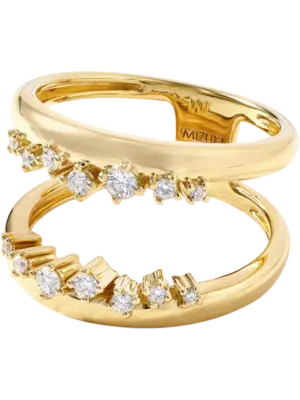 Mizuki 14-karat And Diamond Ring - Gold