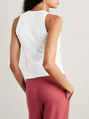 LESET Nando Ribbed Cotton-jersey Tank