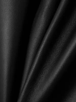 Loulou De Saison Cobe Paneled Leather Straight-leg Pants - Black