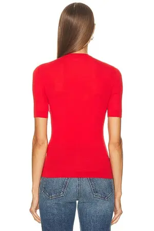Khaite Celina Top - Fire Red