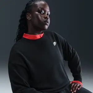 Nike Sportswear Club Fleece Crew-neck Sweatshirt - Black