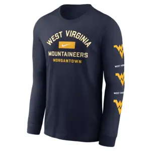Nike West Virginia Campus Classic Location College Long-sleeve T-shirt - Blue