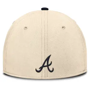 Nike Atlanta Braves Statement Rise Swoosh Dri-fit Mlb Cap - Brown