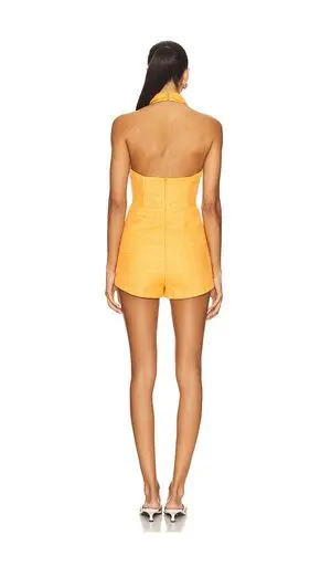 Amanda Uprichard Archer Halter Neck Playsuit