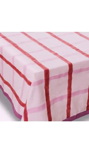 VAISSELLE Table Cherie Cotton Tablecloth In Pink