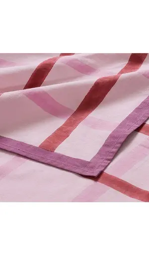 VAISSELLE Table Cherie Cotton Tablecloth In Pink