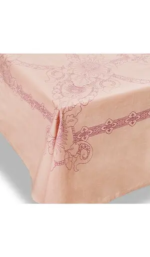 VAISSELLE Ginette Cotton Tablecloth In Blush