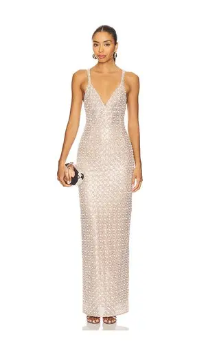 BRONX BANCO Bronx And Banco Allegra Sequin Maxi Dress