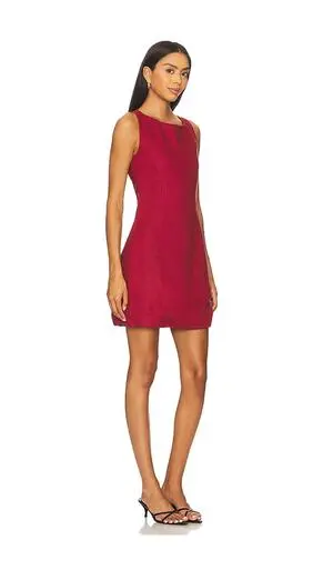 burgundy boat neck dress Angie Maxi Dress main image 0