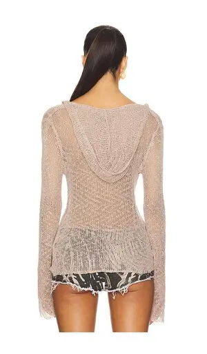 JADED LONDON Knitted Hooded Top