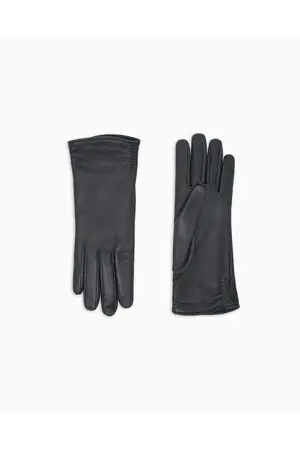 Giorgio Armani Lambskin Nappa Leather Gloves - Natural