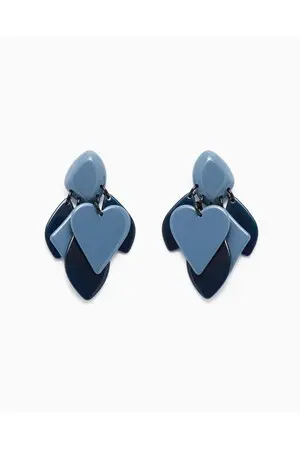 Emporio Armani Earrings With Pendant - Blue