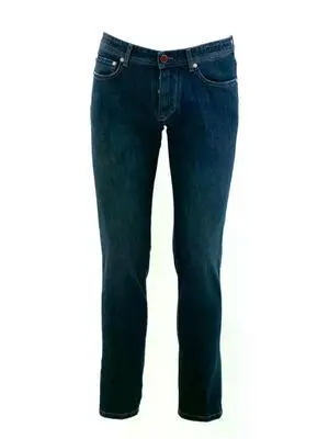 BARBA NAPOLI Five-pocket Cotton-blend Jeans