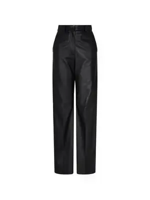 Emporio Armani Faux-leather Flared Trousers