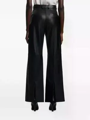 Emporio Armani Faux-leather Flared Trousers