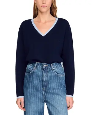 Sandro Wool And Cashmere Sweater