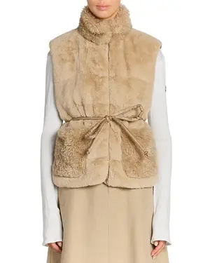 Moncler Faux Fur Vests For Women