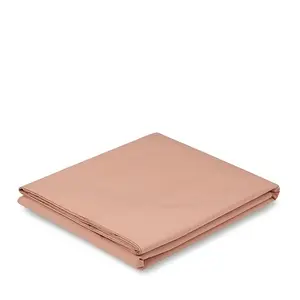 PIGLET IN BED Washed Cotton Percale Flat Sheet - Blush Pink
