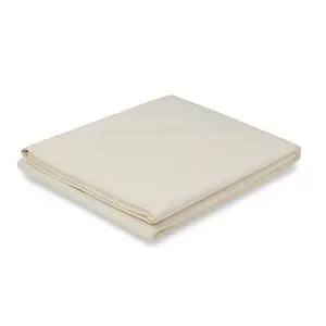 PIGLET IN BED Washed Cotton Percale Flat Sheet - Mindful Cream