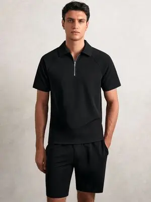 Reiss Zip Up Polos For Men