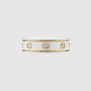 Gucci Icon 18k Ring With Interlocking G - Yellow Gold