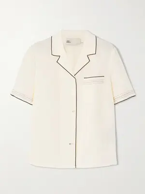 Tory Burch Piped Woven Shirt