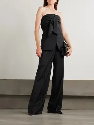 Max Mara Fernet Wool-canvas Wide-leg Pants