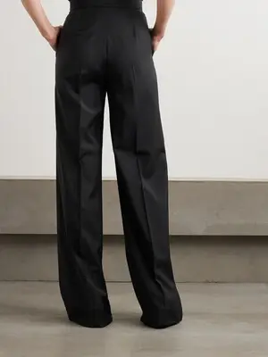 Max Mara Fernet Wool-canvas Wide-leg Pants