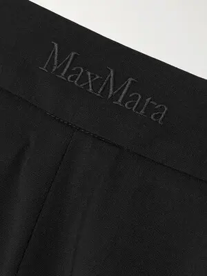Max Mara Fernet Wool-canvas Wide-leg Pants