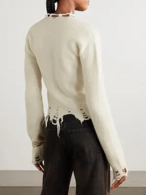 HAIKURE Jill Distressed Knitted Cardigan