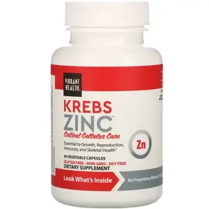 VIBRANT HEALTH Krebs Zinc 60 Capsules - One-color