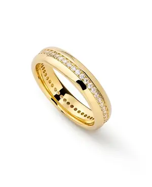 ANA LUISA Thatcher Band Ring - Gold