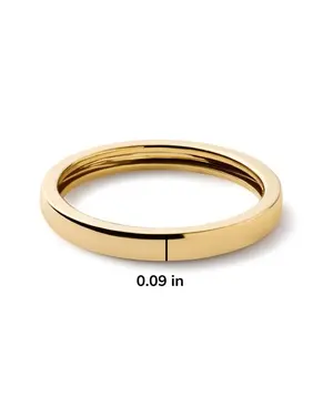 ANA LUISA Solid Slim Eclipse Ring - Gold