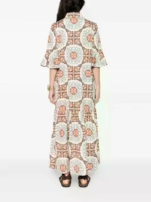 La DoubleJ Patterned Midi Dress
