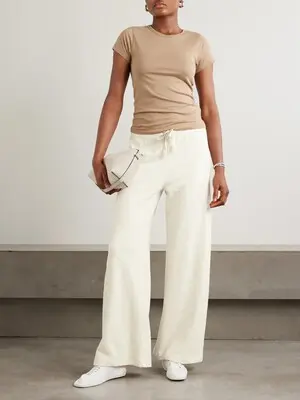 Eterne Wide-leg Cotton-jersey Sweatpants