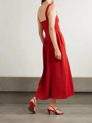 Altuzarra Lollie Gathered Stretch-knit Maxi Dress