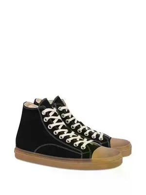 Moschino Canvas Lace-up Sneakers